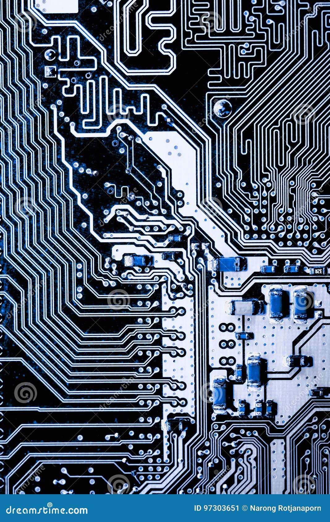 Close Up Of Circuits Electronic On Mainboard Technology Computer ...