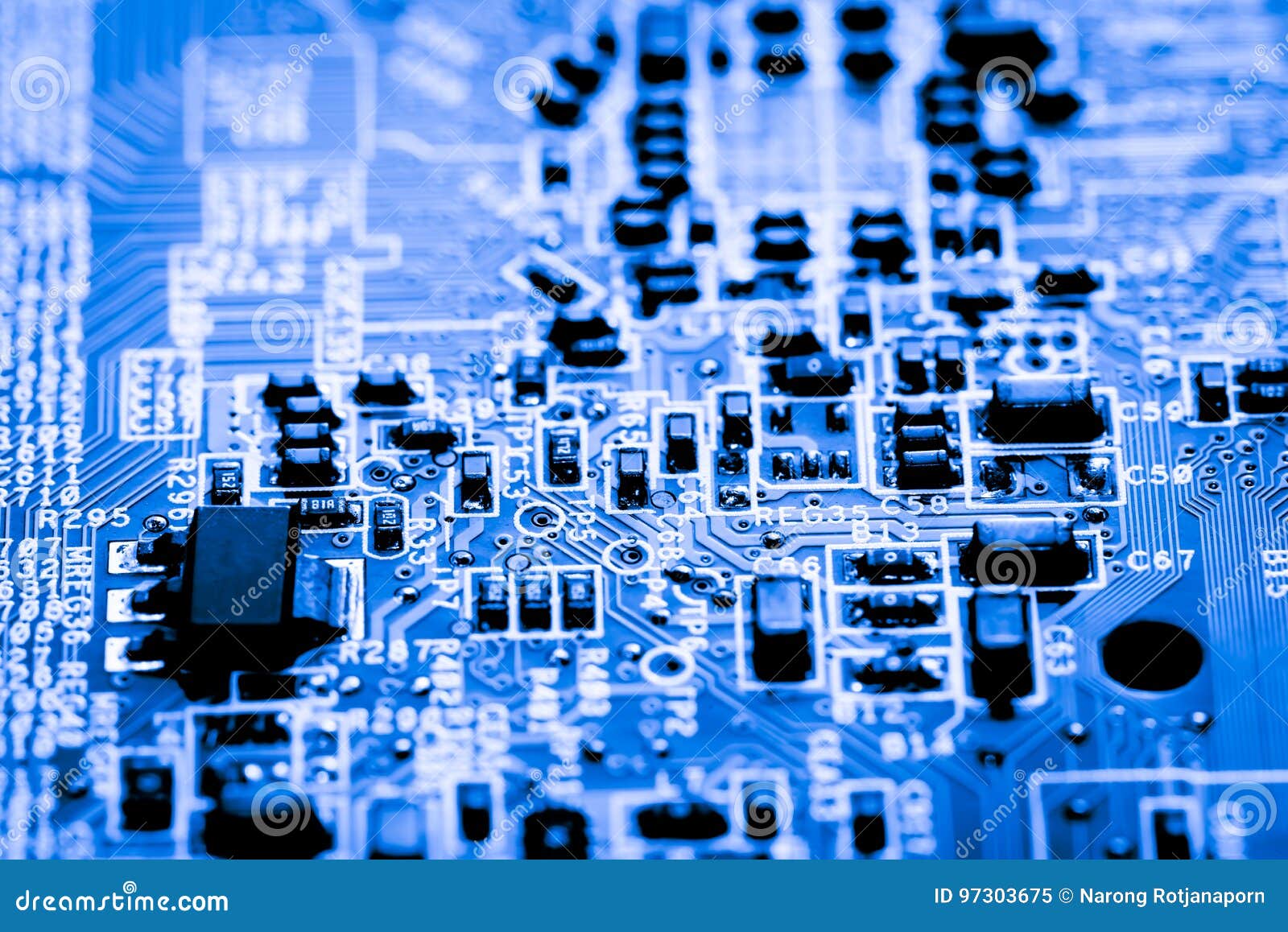 Close Up Of Circuits Electronic On Mainboard Technology Computer ...