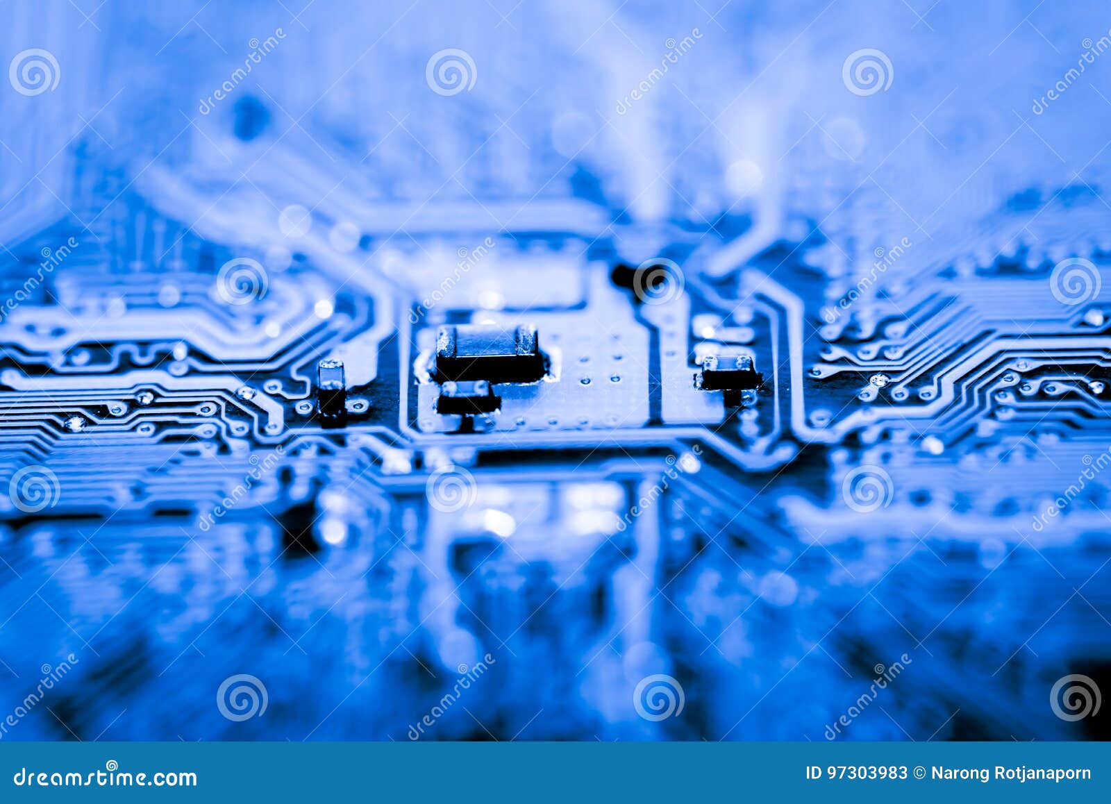 Close Up Of Circuits Electronic On Mainboard Technology Computer ...