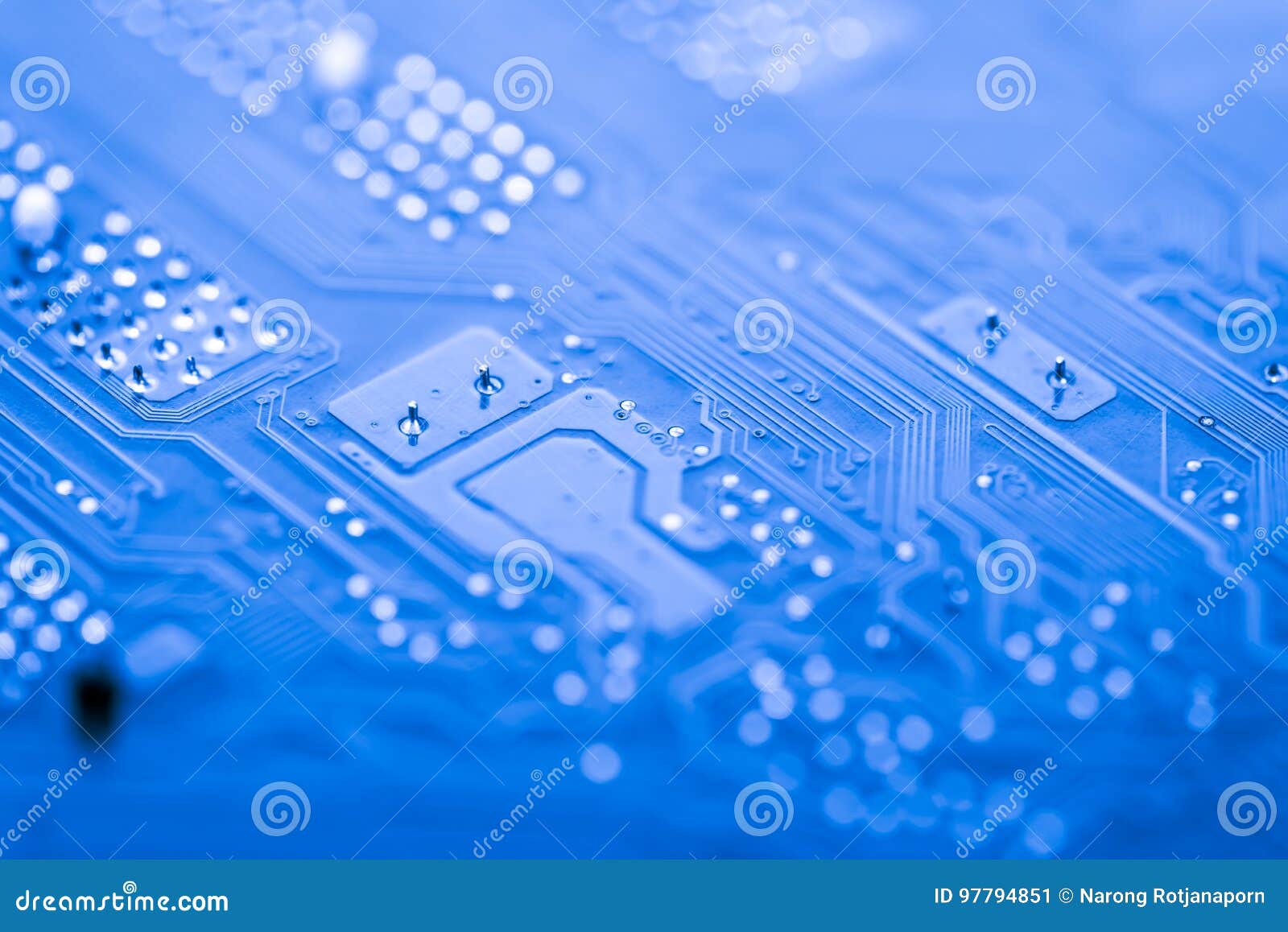 Close Up of Circuits Electronic on Mainboard Technology Computer ...