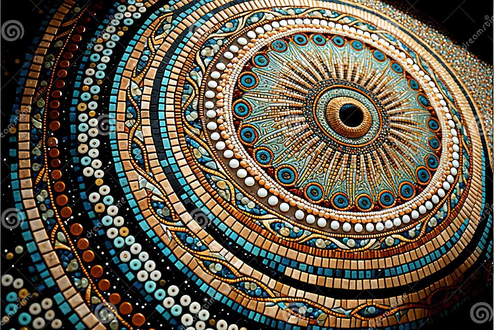 A Close Up of a Circular Object with a Circular Design on it S Surface ...