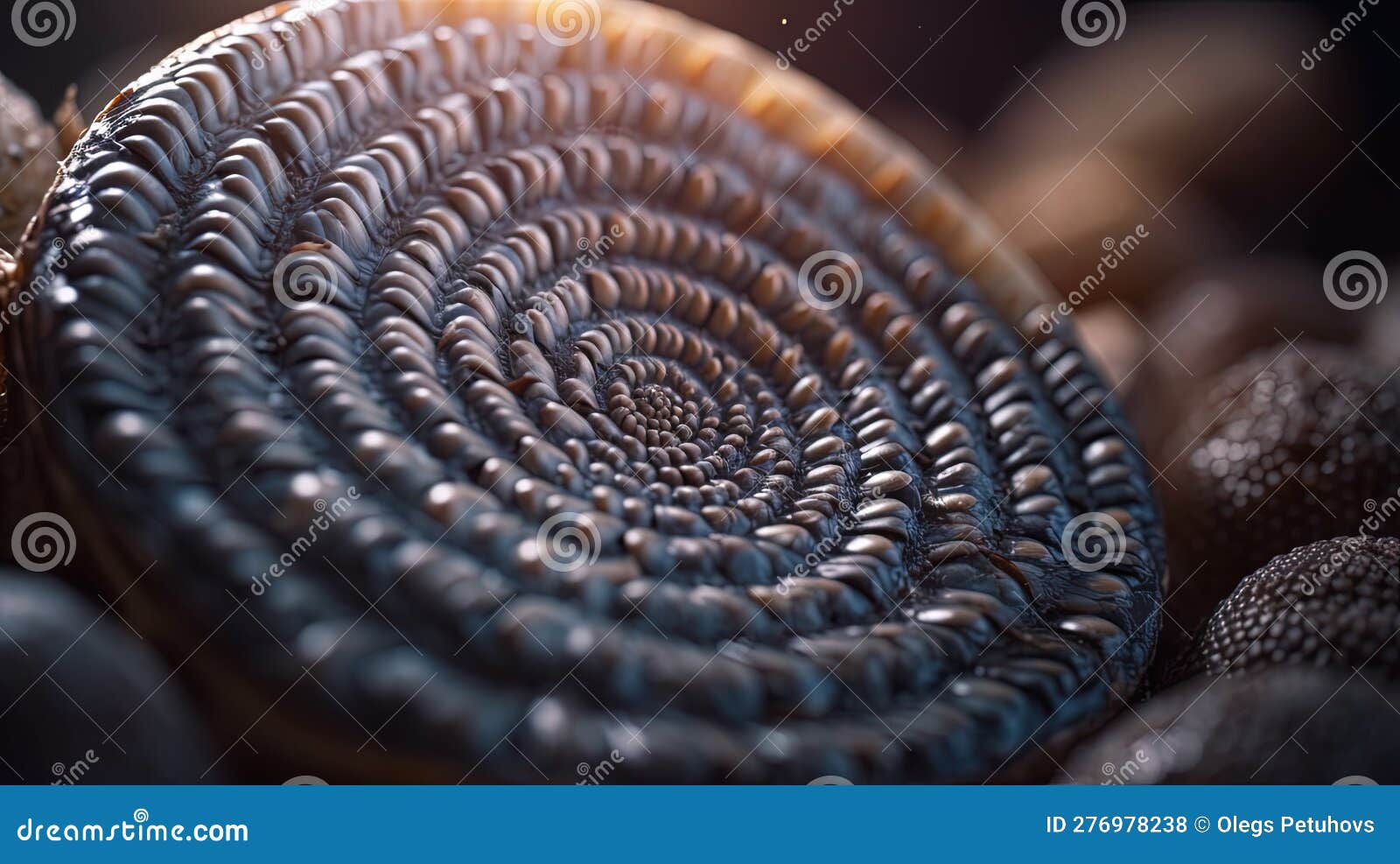 A Close Up of a Circular Object on a Table Top Stock Illustration ...