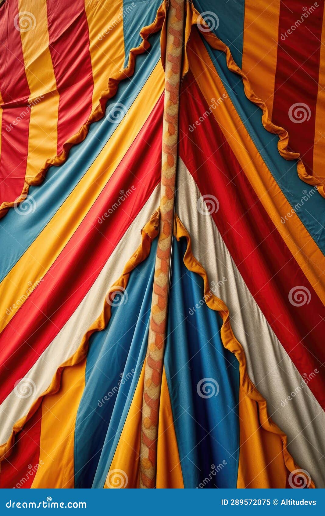Close-up of Circus Tent Fabric Patterns and Textures Stock Image ...