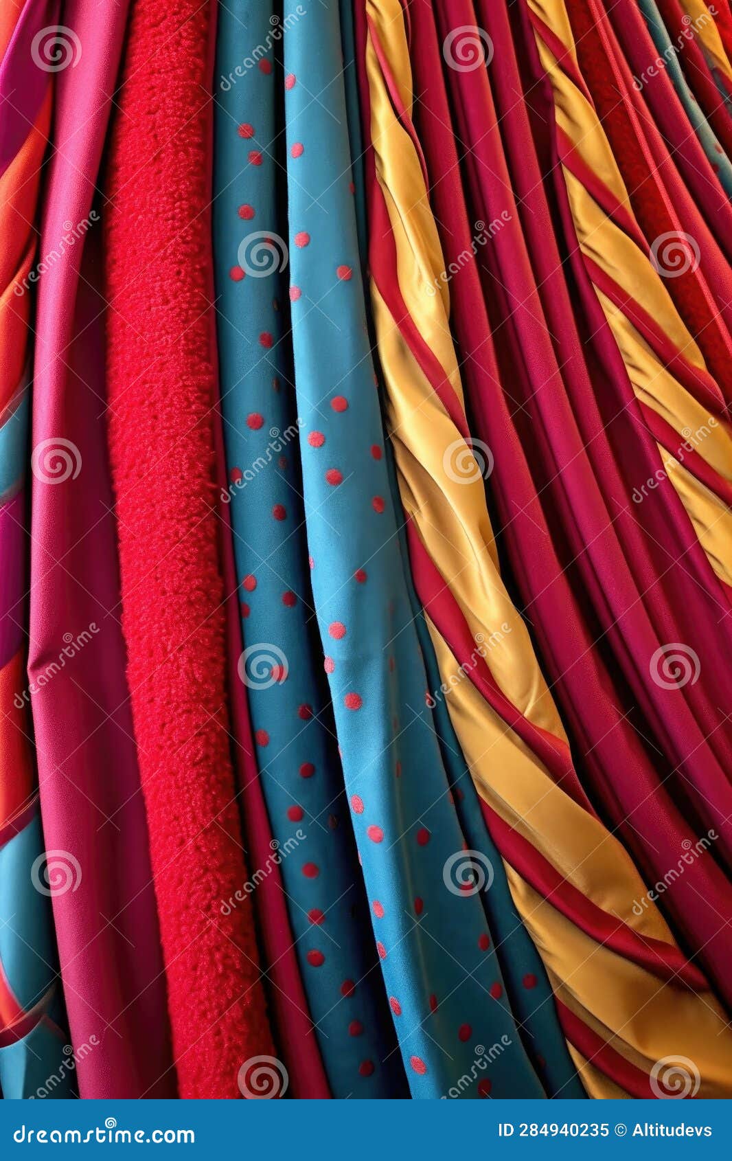 Close-up of Circus Tent Fabric Patterns and Textures Stock Image ...