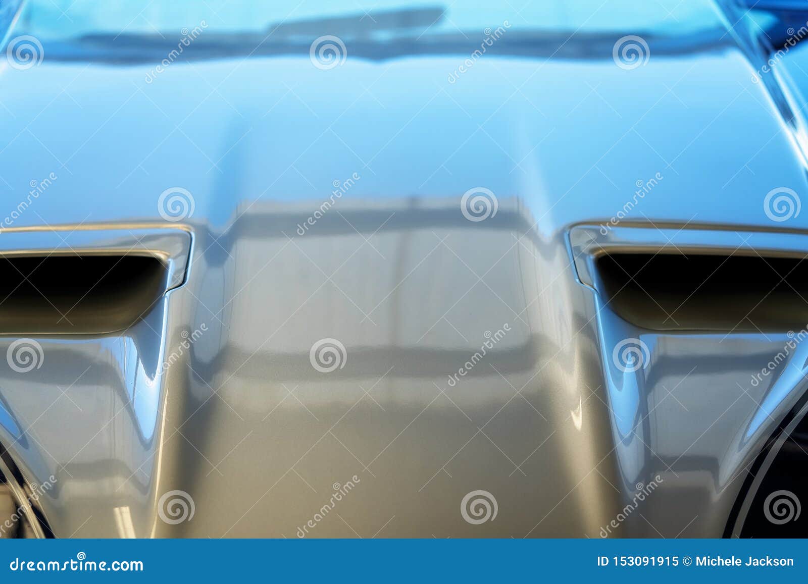 Close Up of Classic Car Bonnet Stock Image - Image of concept, model ...