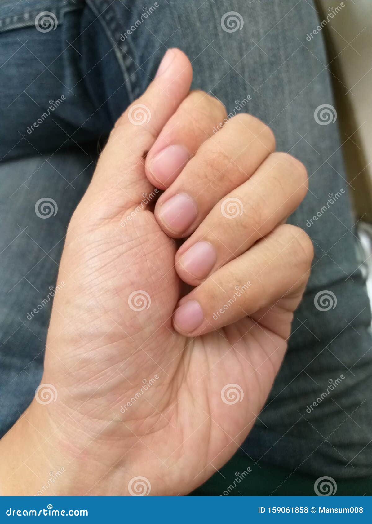 Clean nail of fingers stock photo. Image of clean, fingers - 159061858