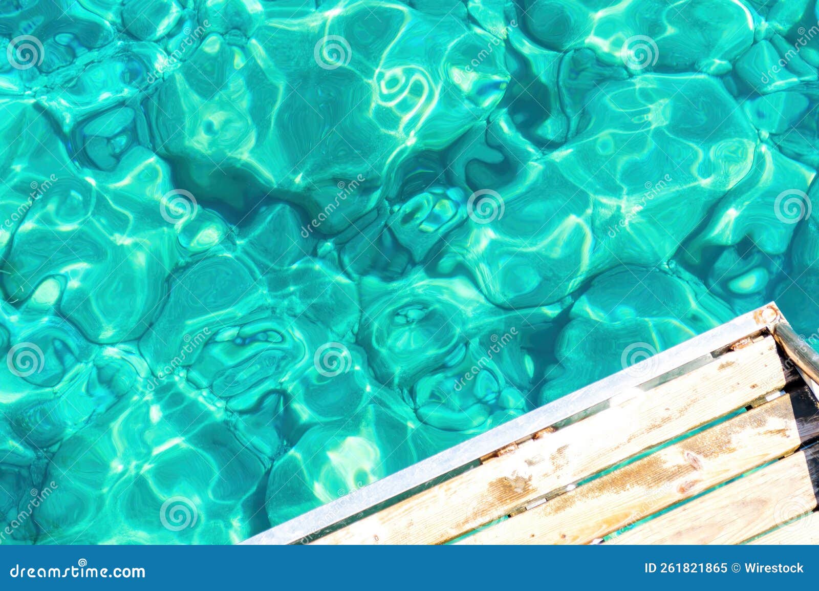 Close-up of Clear Chlorine Water in a Pool. Stock Image - Image of ...