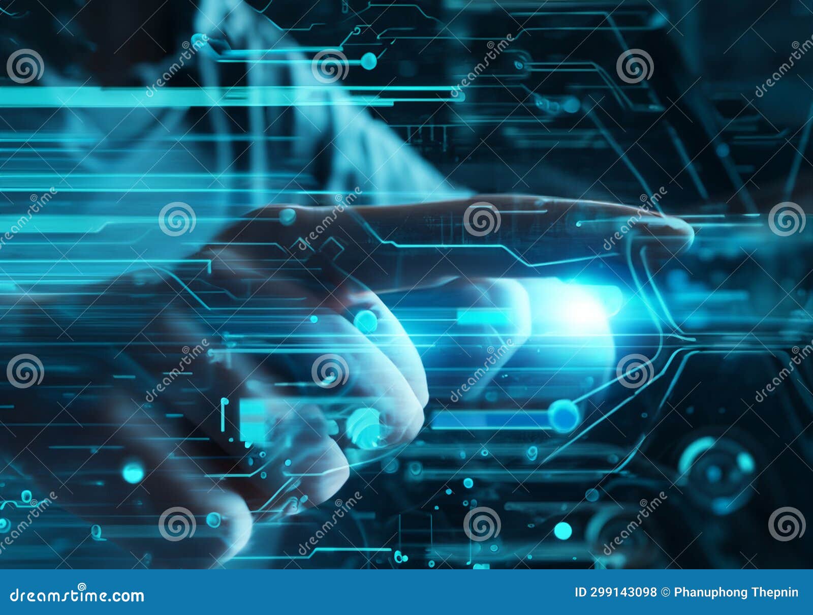 Close Up of Clicking on Computer Screen Stock Illustration ...