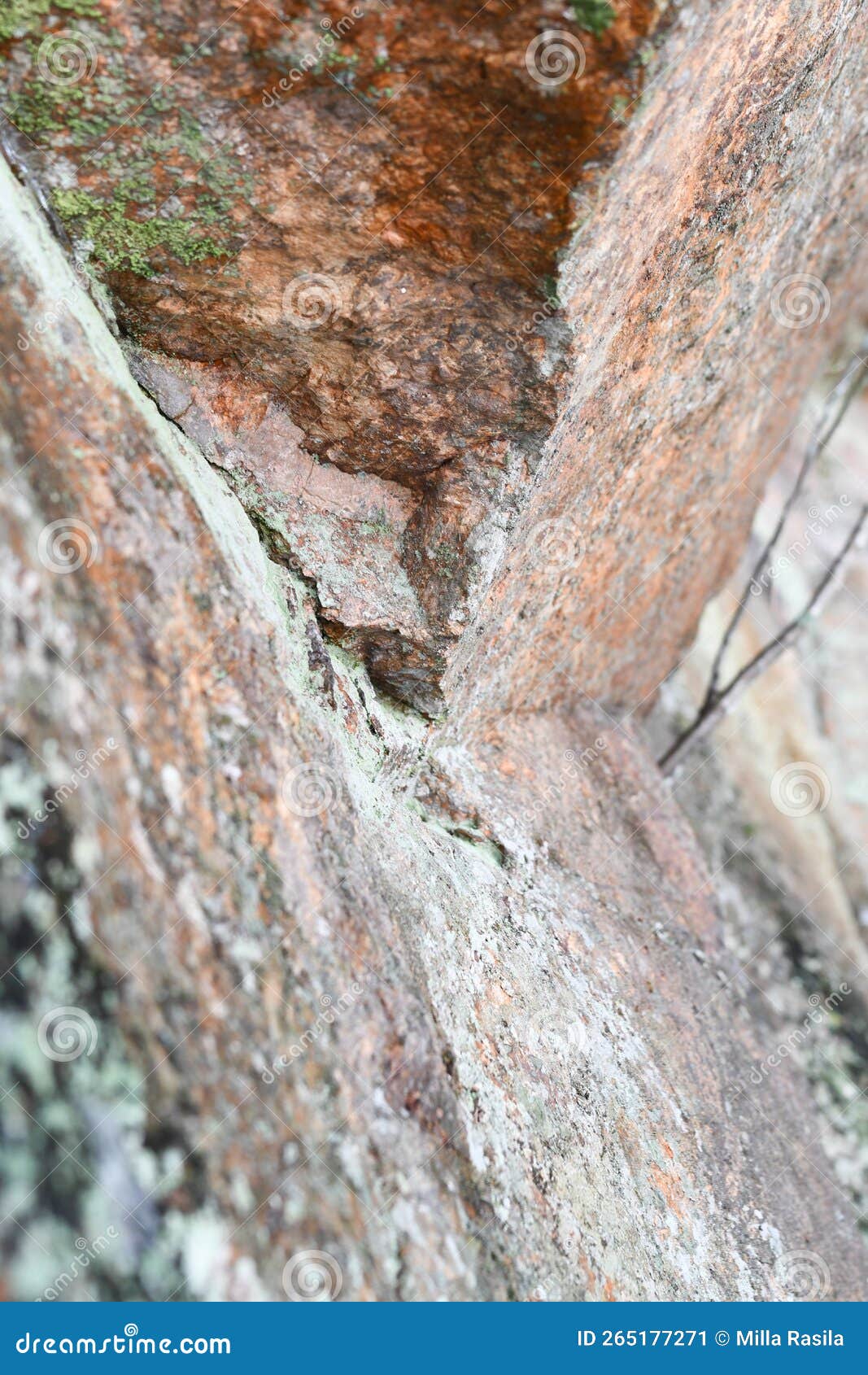 Close-up of a Cliff in the Nature Stock Image - Image of rugged ...