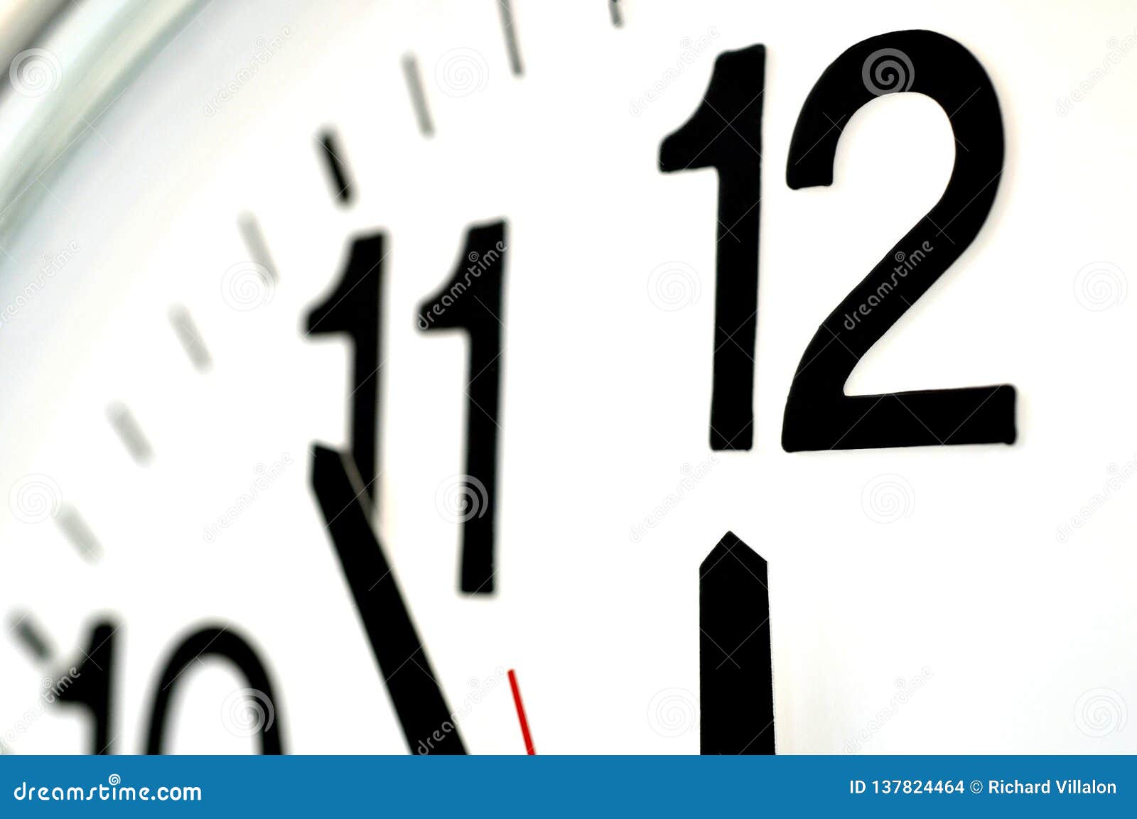 Close up on a clock stock photo. Image of pendule, heure - 137824464