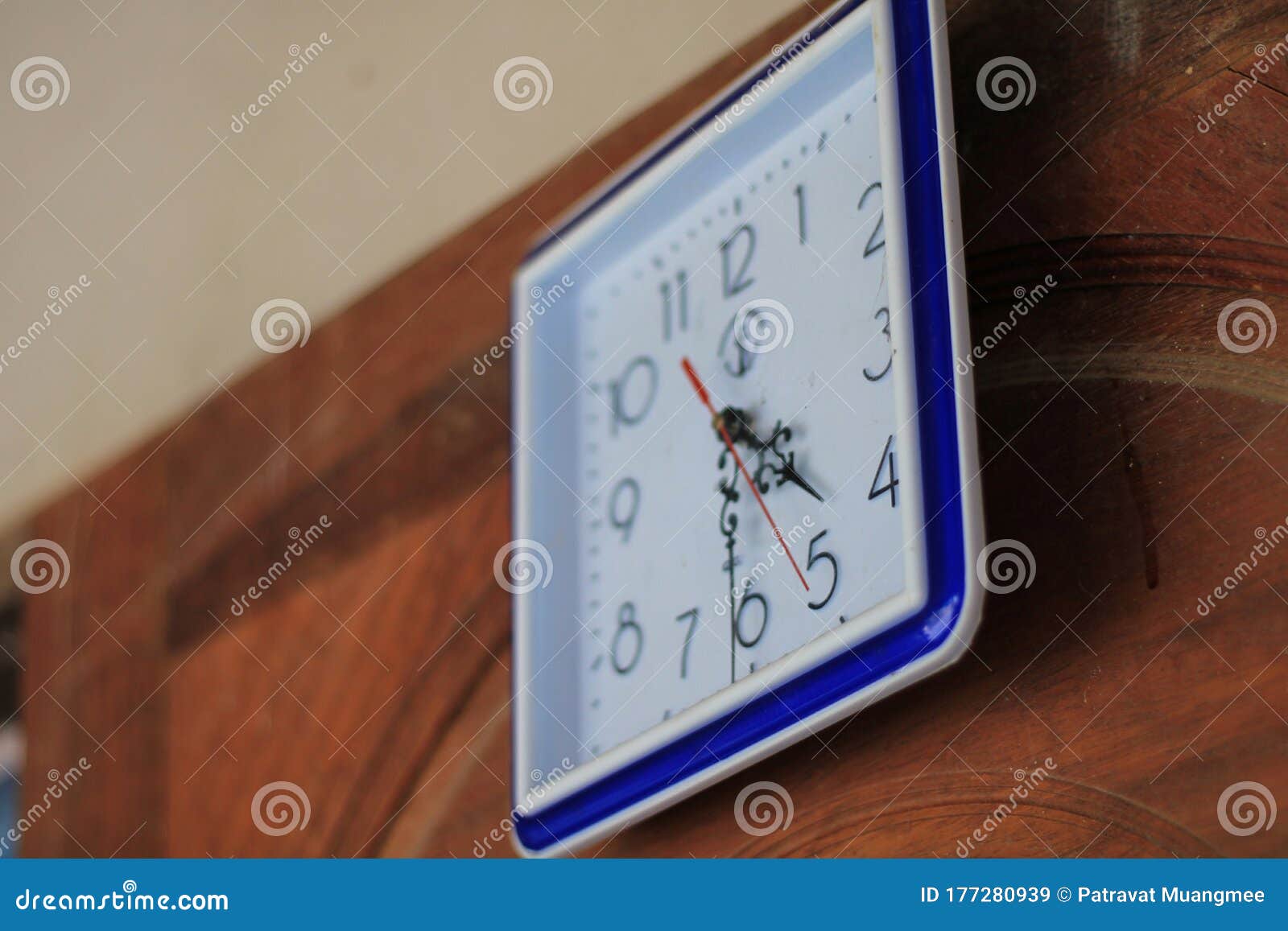 Close-up of Clock on the Door. Stock Image - Image of brand ...