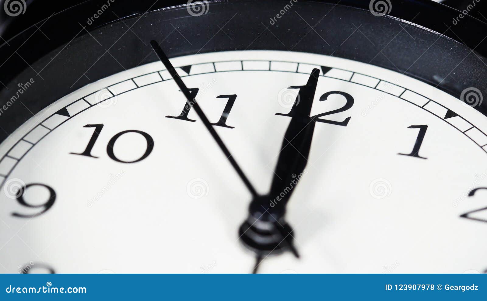 Clock showing at noon stock footage. Video of lunch - 123907978