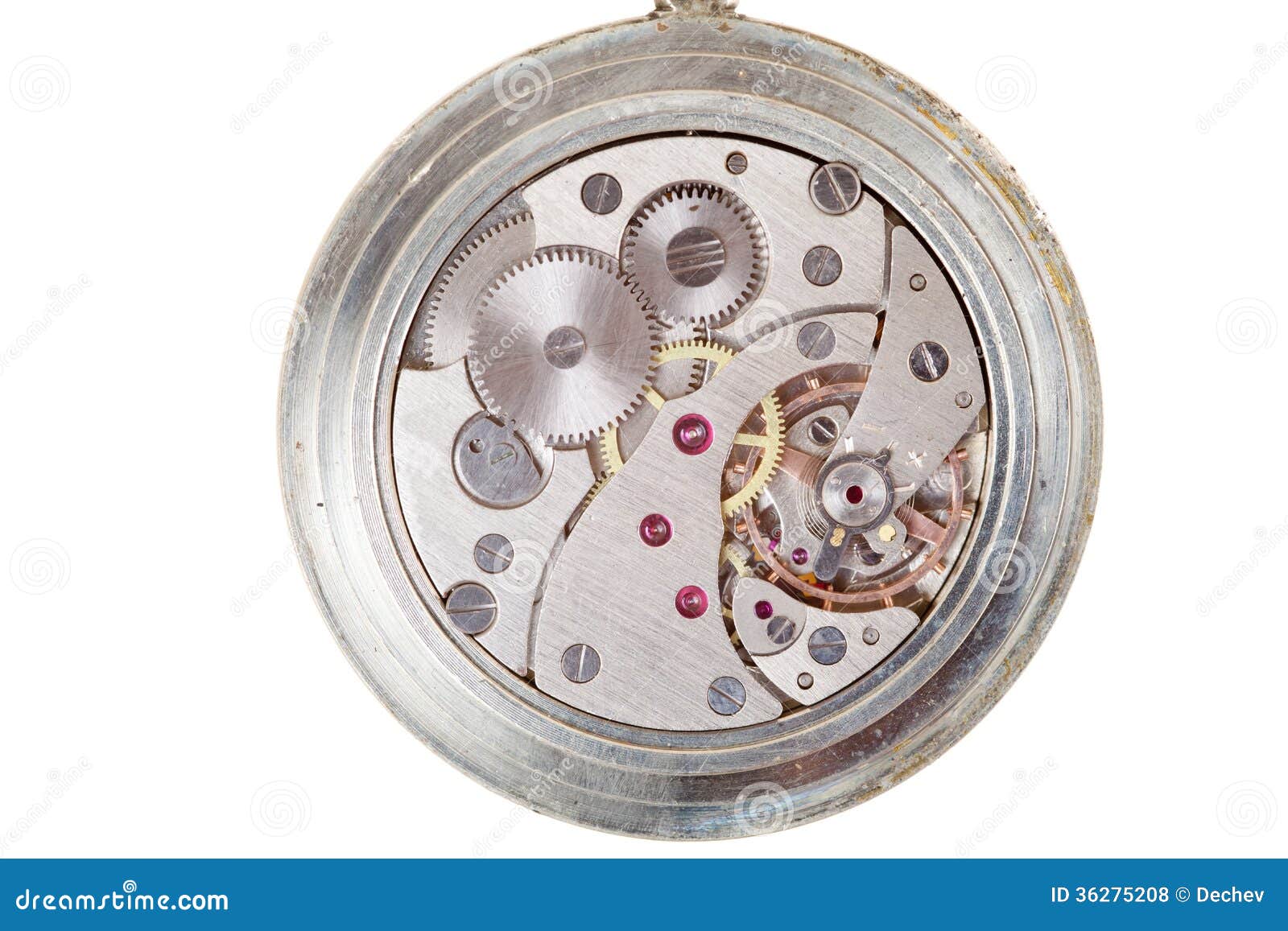 Close Up of Clockwork of Watch Stock Photo - Image of equipment ...