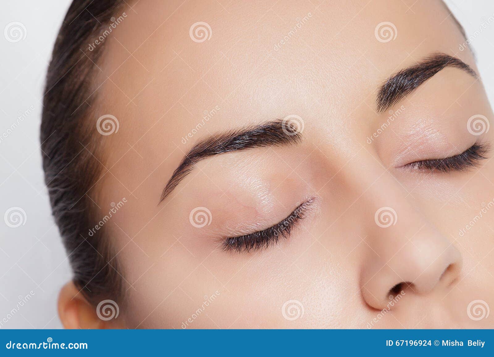 Close-up of closed eye stock photo. Image of isolated - 67196924