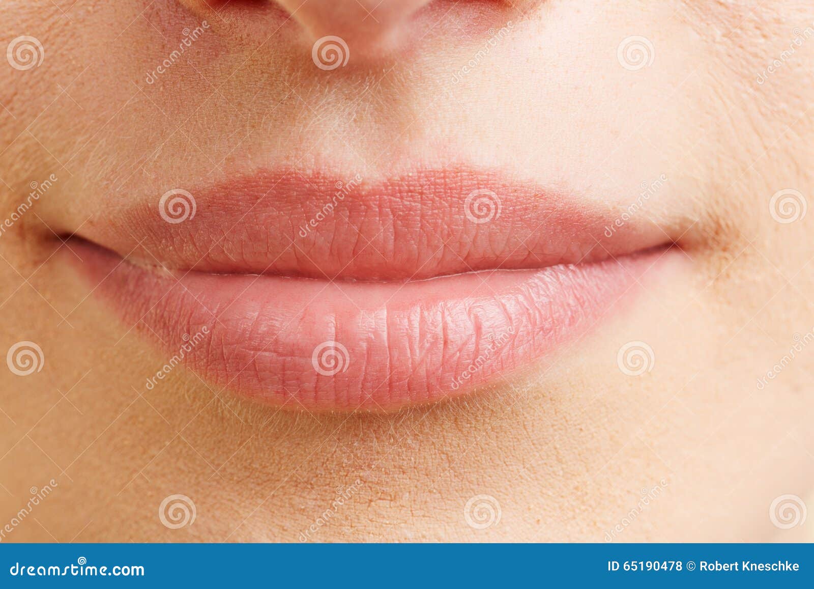 Close-up of Closed Female Mouth Stock Photo - Image of female, smile ...