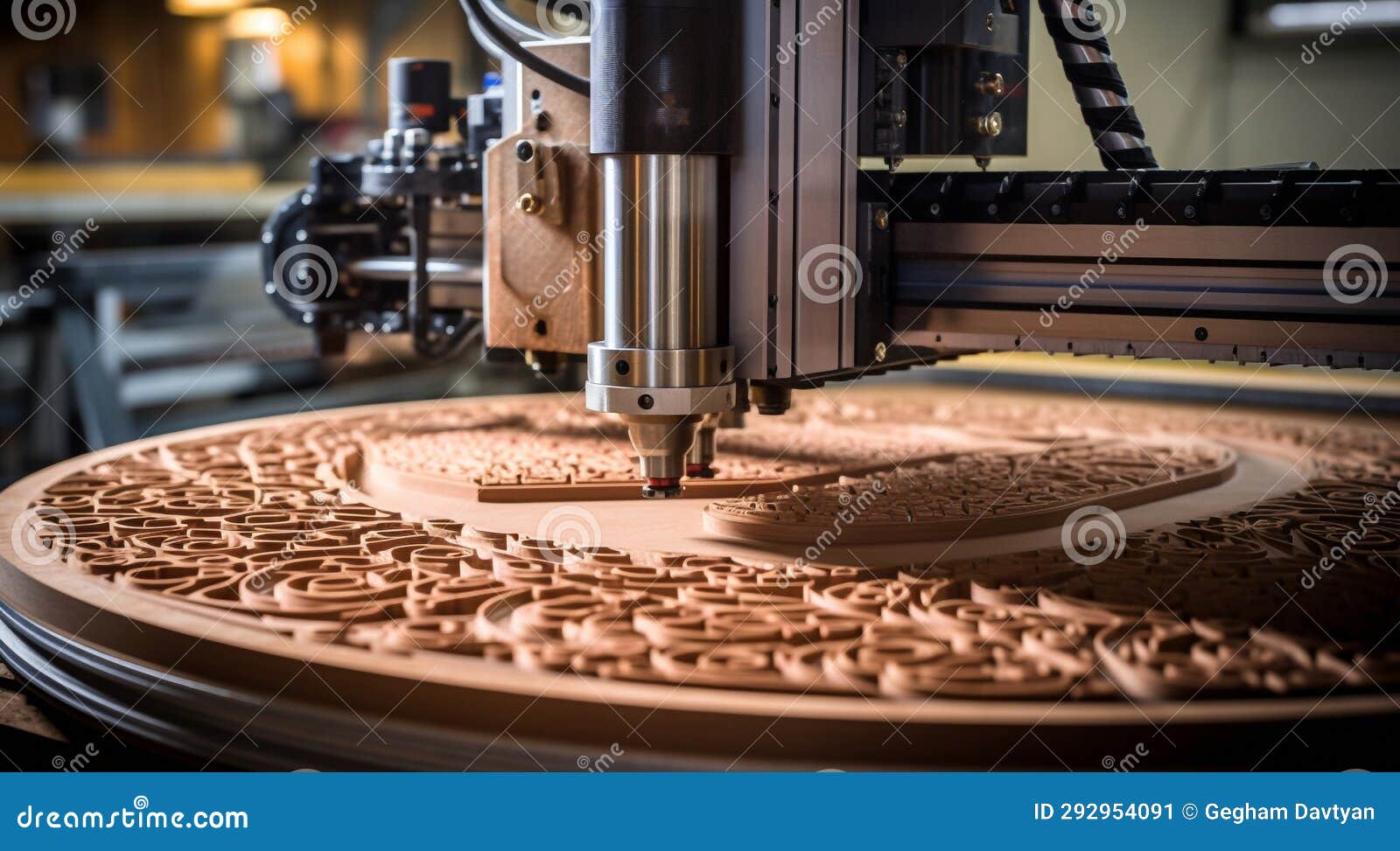 Close Up of a Cnc Machine, Cnc Machine in Action, Close-up of Machine ...