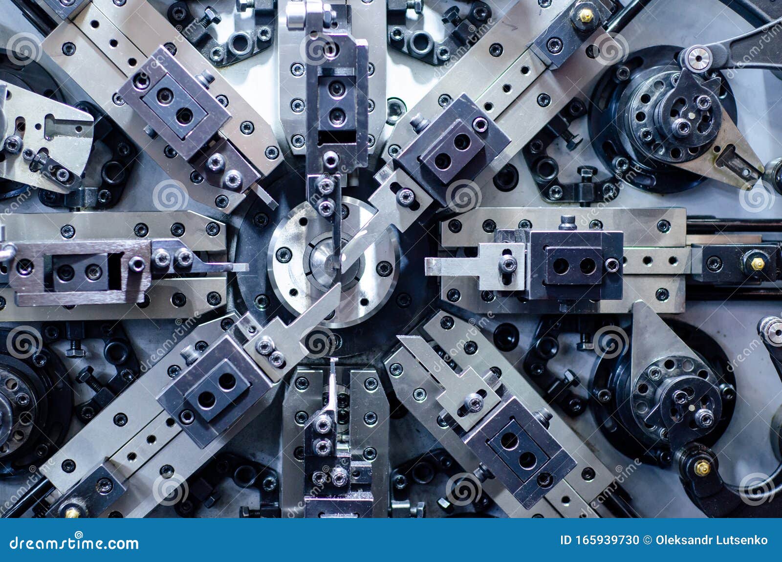 Close-up of CNC Multiforming Machine Stock Photo - Image of machining ...