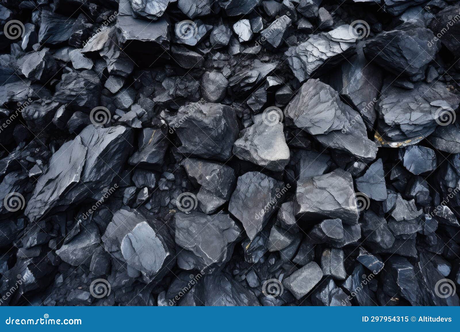 Close up of coal face stock image. Image of fossil, coal - 297954315