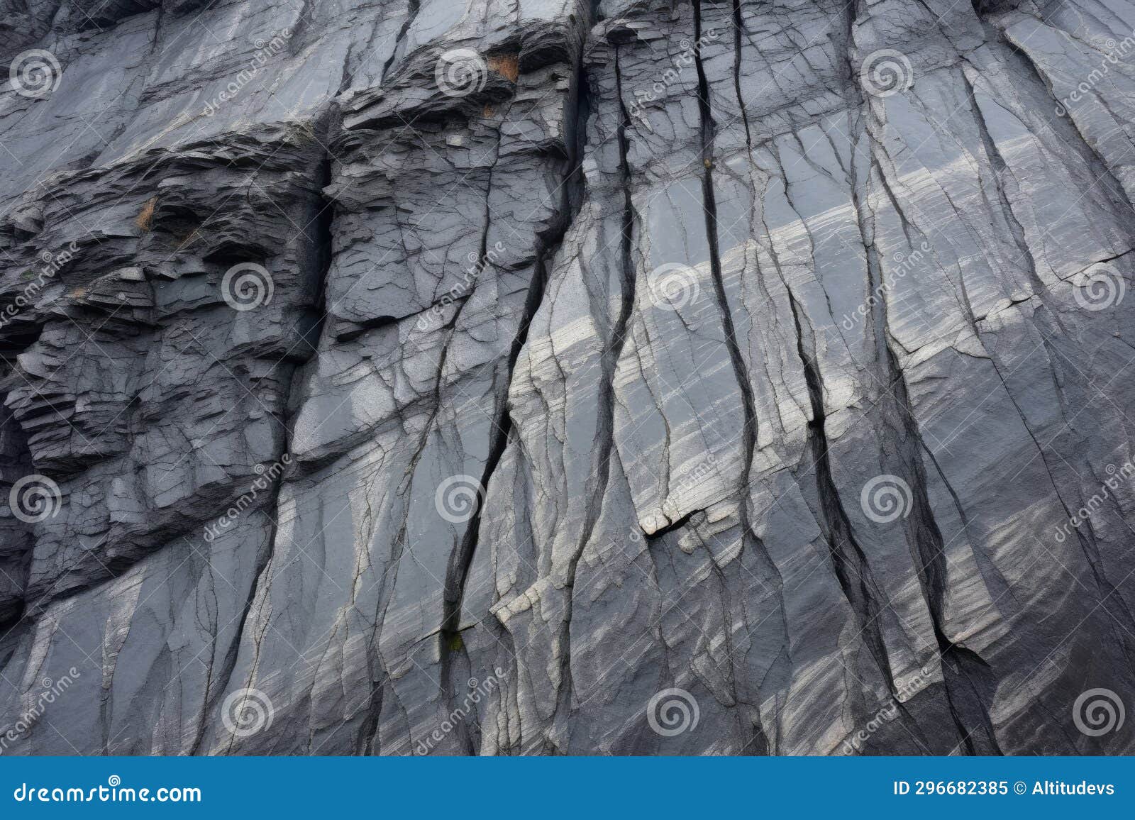 Close-up of Coal Seams within Sedimentary Rock Stock Image - Image of ...