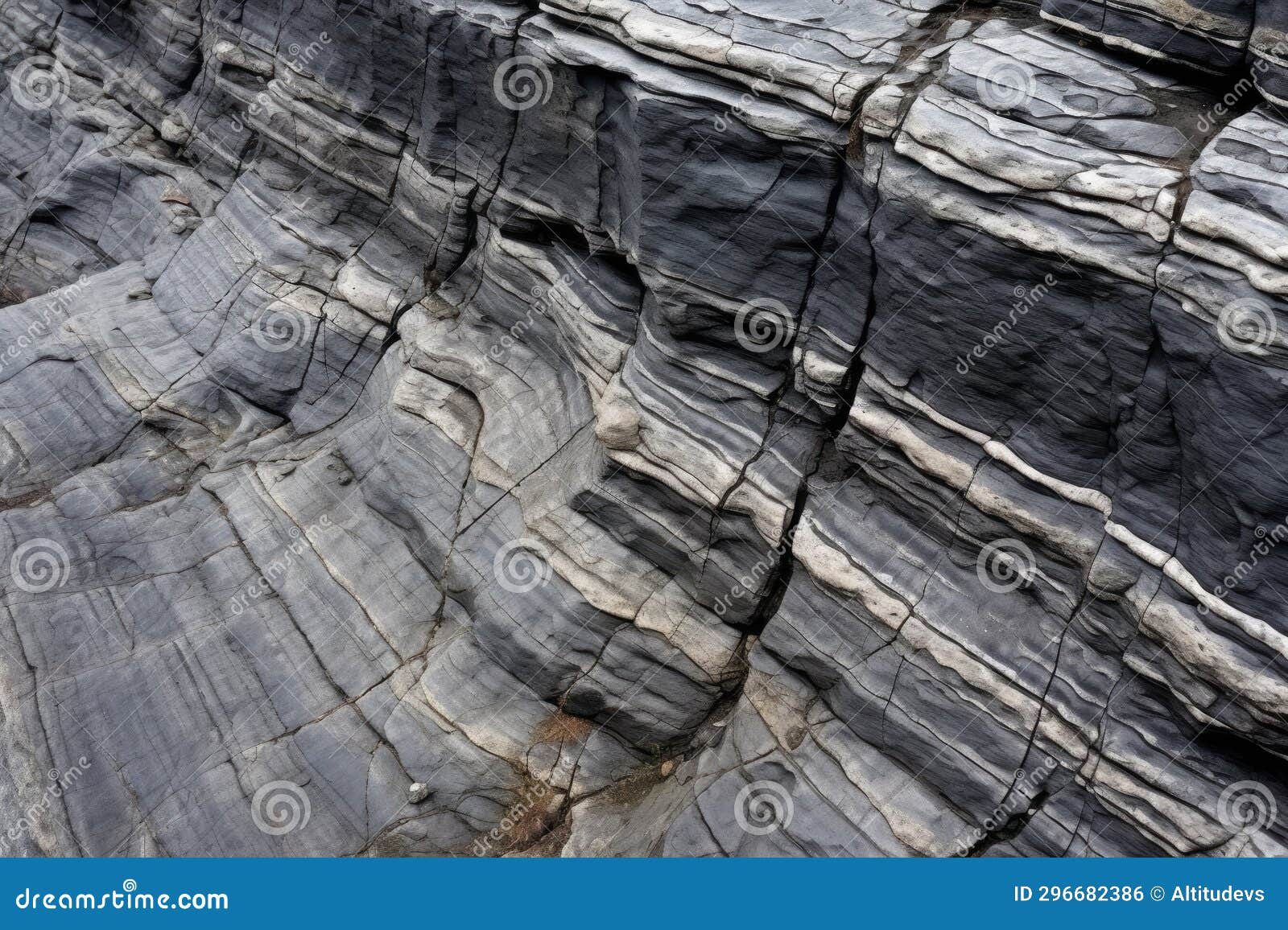 Close-up of Coal Seams within Sedimentary Rock Stock Photo - Image of ...