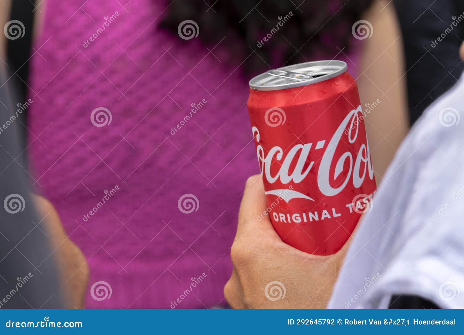 Close Up Coca Cola Can at Amsterdam the Netherlands 5-8-2023 Editorial ...