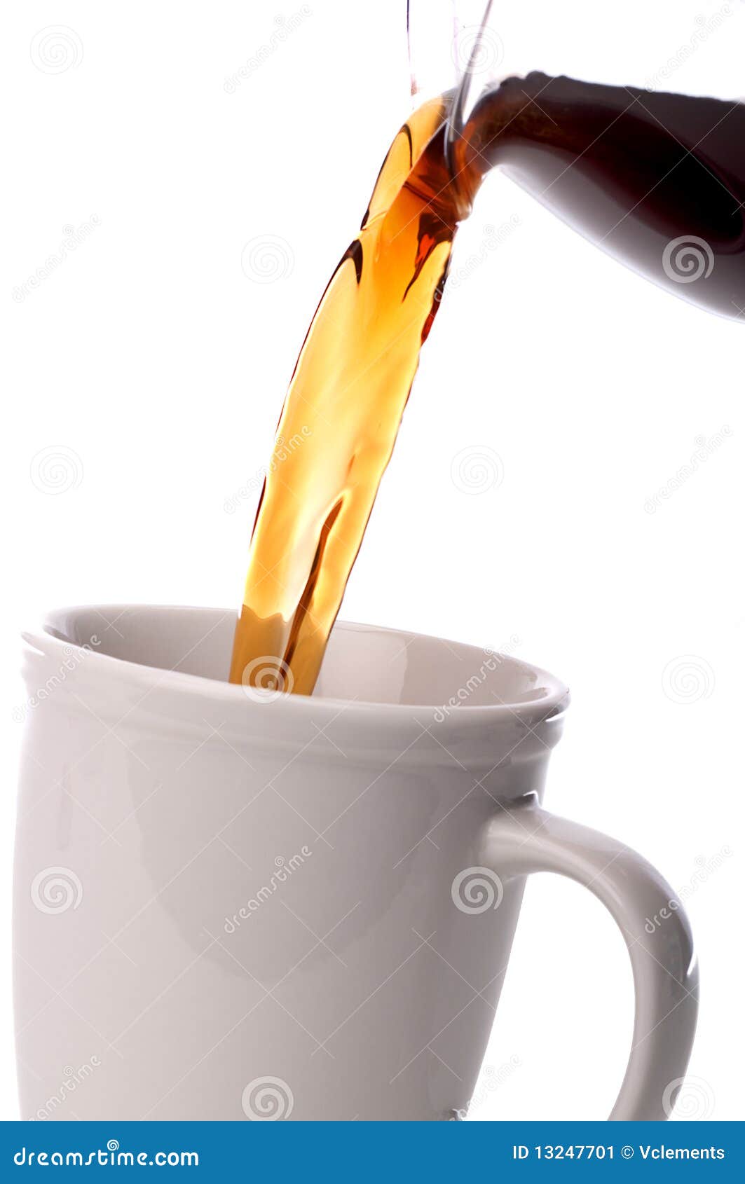 Close Up Coffee Being Poured Stock Image - Image of tilted, pour: 13247701