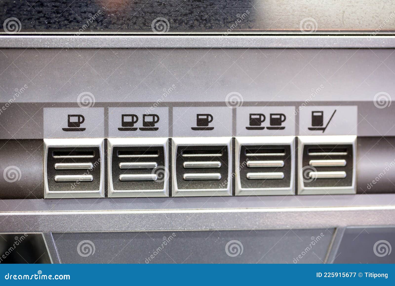 Close-up of Coffee Machine Buttons Stock Image - Image of coffee ...