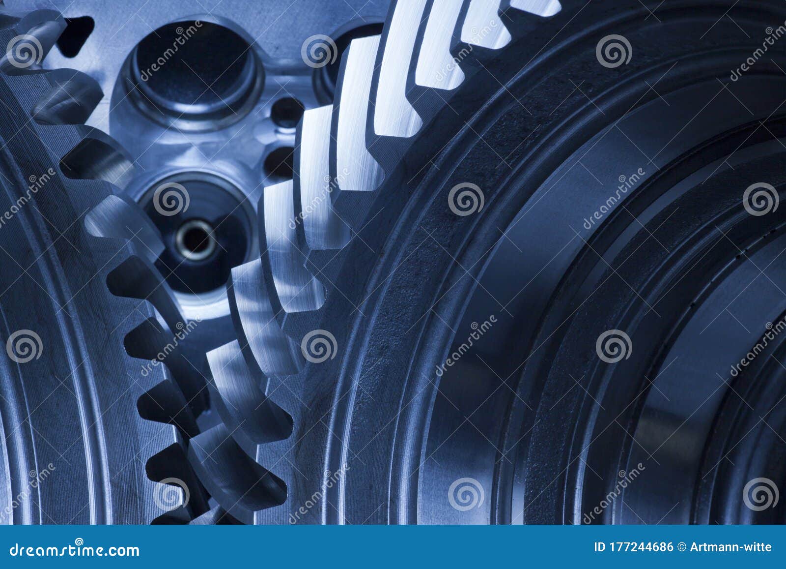 Close-up of Cog Wheels in an Engine Stock Photo - Image of detail ...