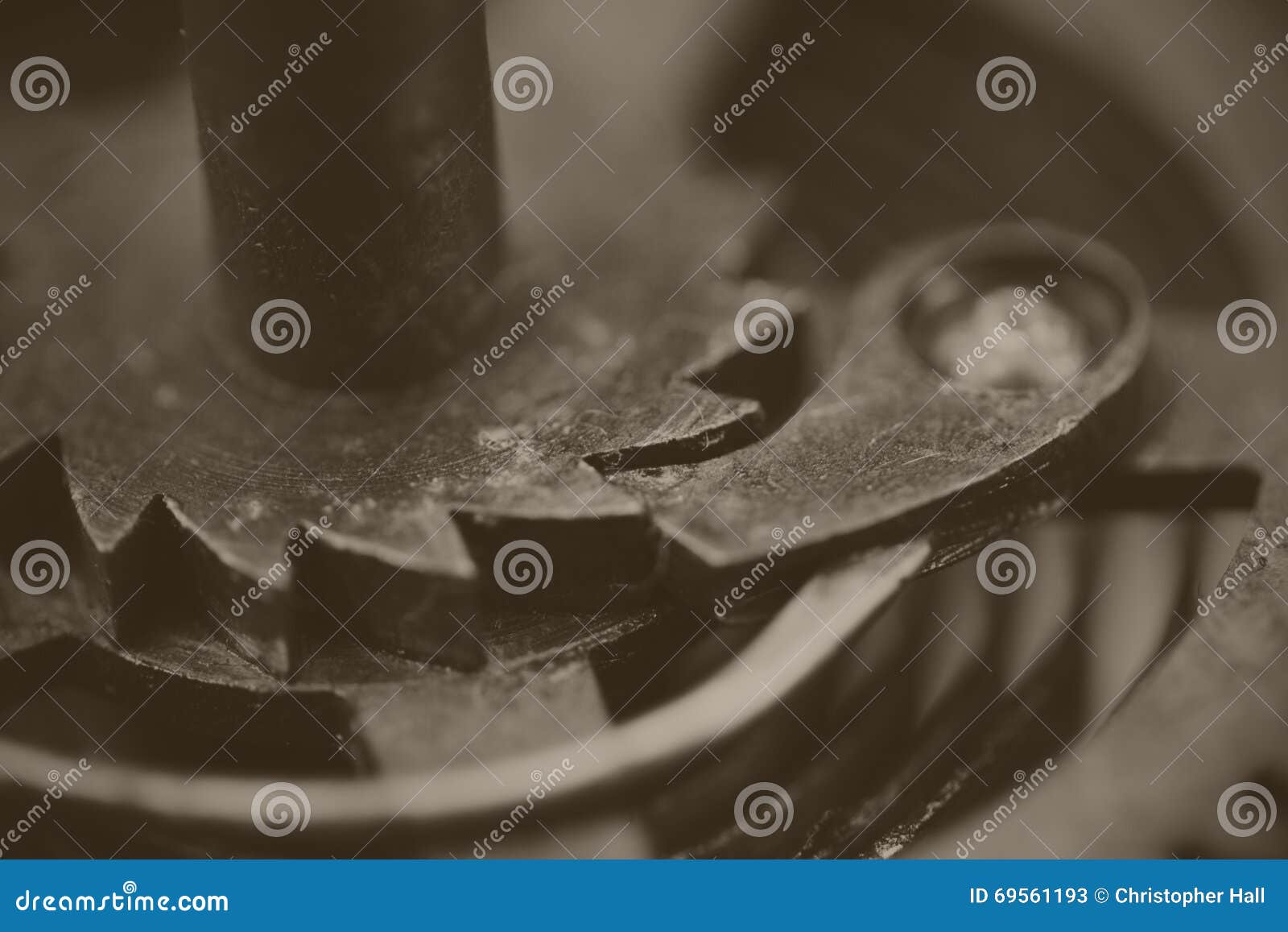 Close Up of Cogs Inside a Clock Stock Image - Image of machine ...
