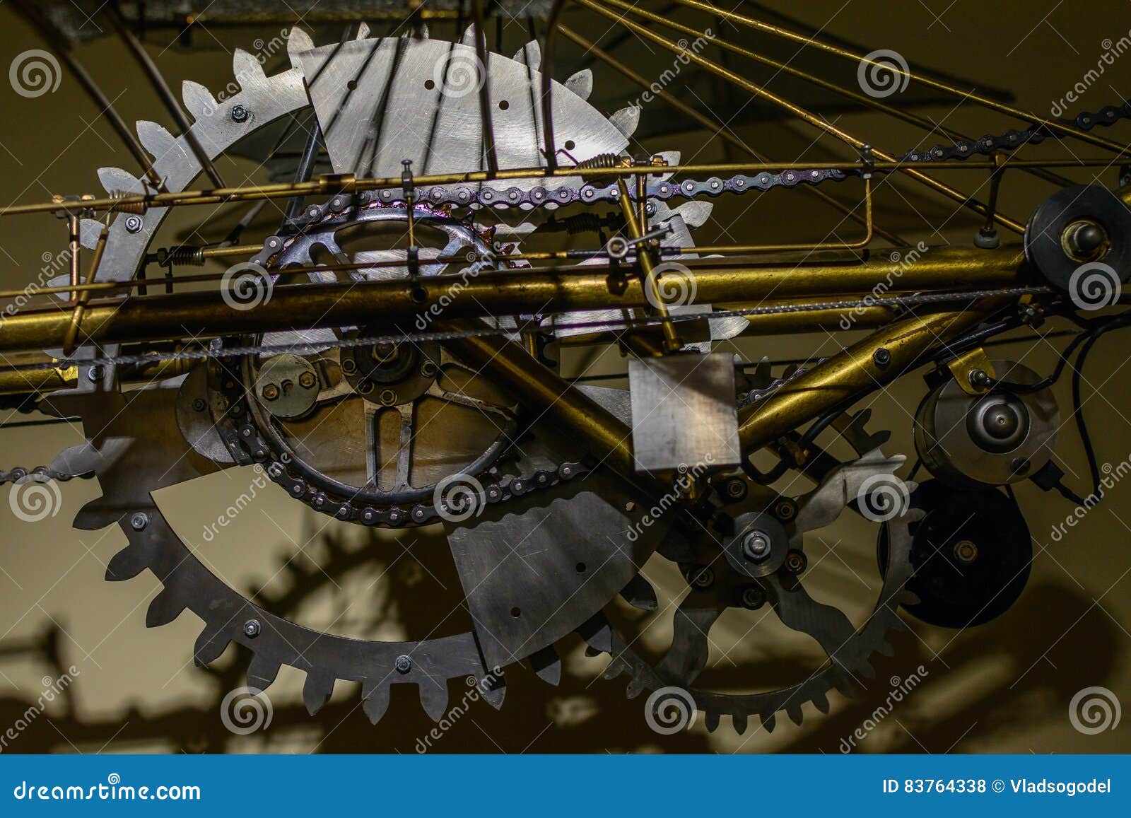Close Up of Cogwheels. Large Cog Wheels in Technical System. Stock ...