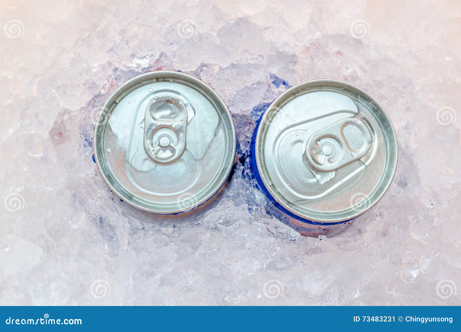 Close Up of Cola Cans in Ice Stock Image - Image of away, picnic: 73483231
