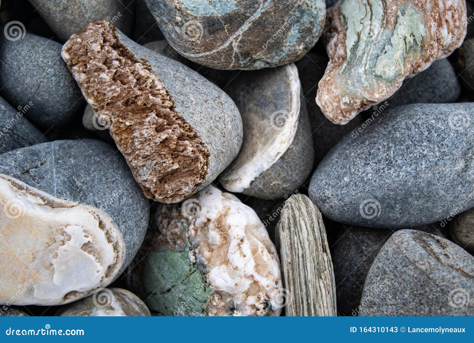 A Close Up Collection of Interesting Pebbles Stock Image - Image of ...