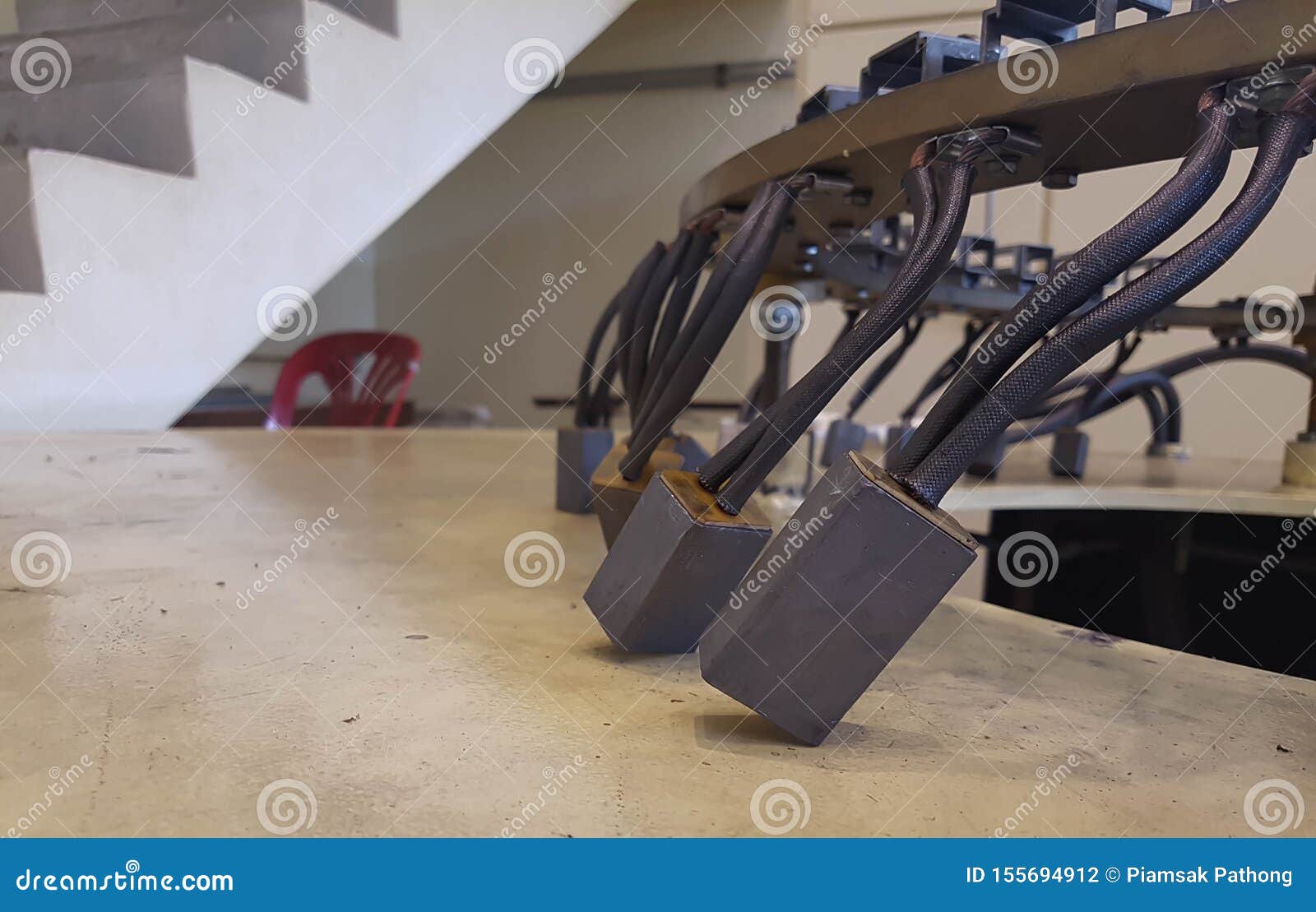 Close Up, Collector Ring Brushes Stock Photo - Image of brush, mounting ...