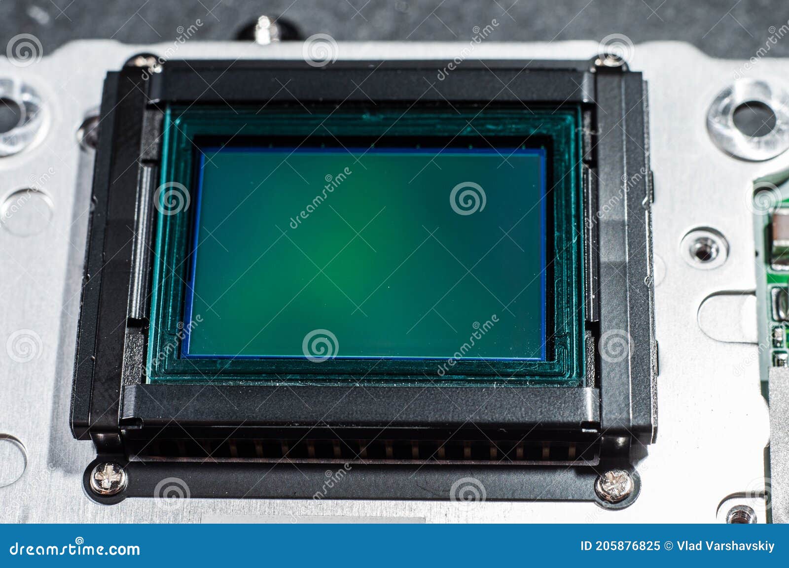 Close-up Color Block of the Camera. Photosensitive Element of the ...