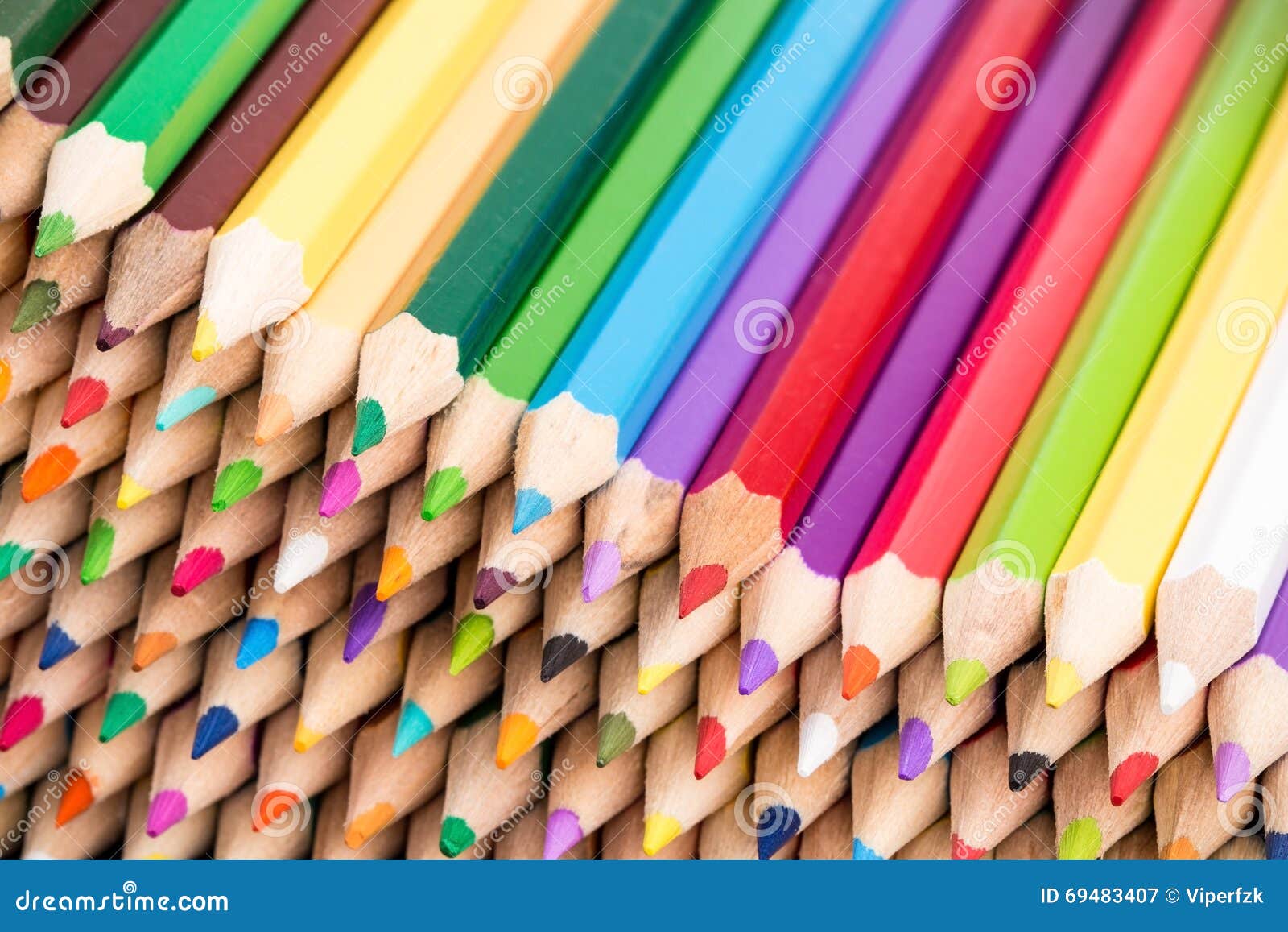 Close Up Color Pencils Pile Front Facing Stock Photos - Free & Royalty ...