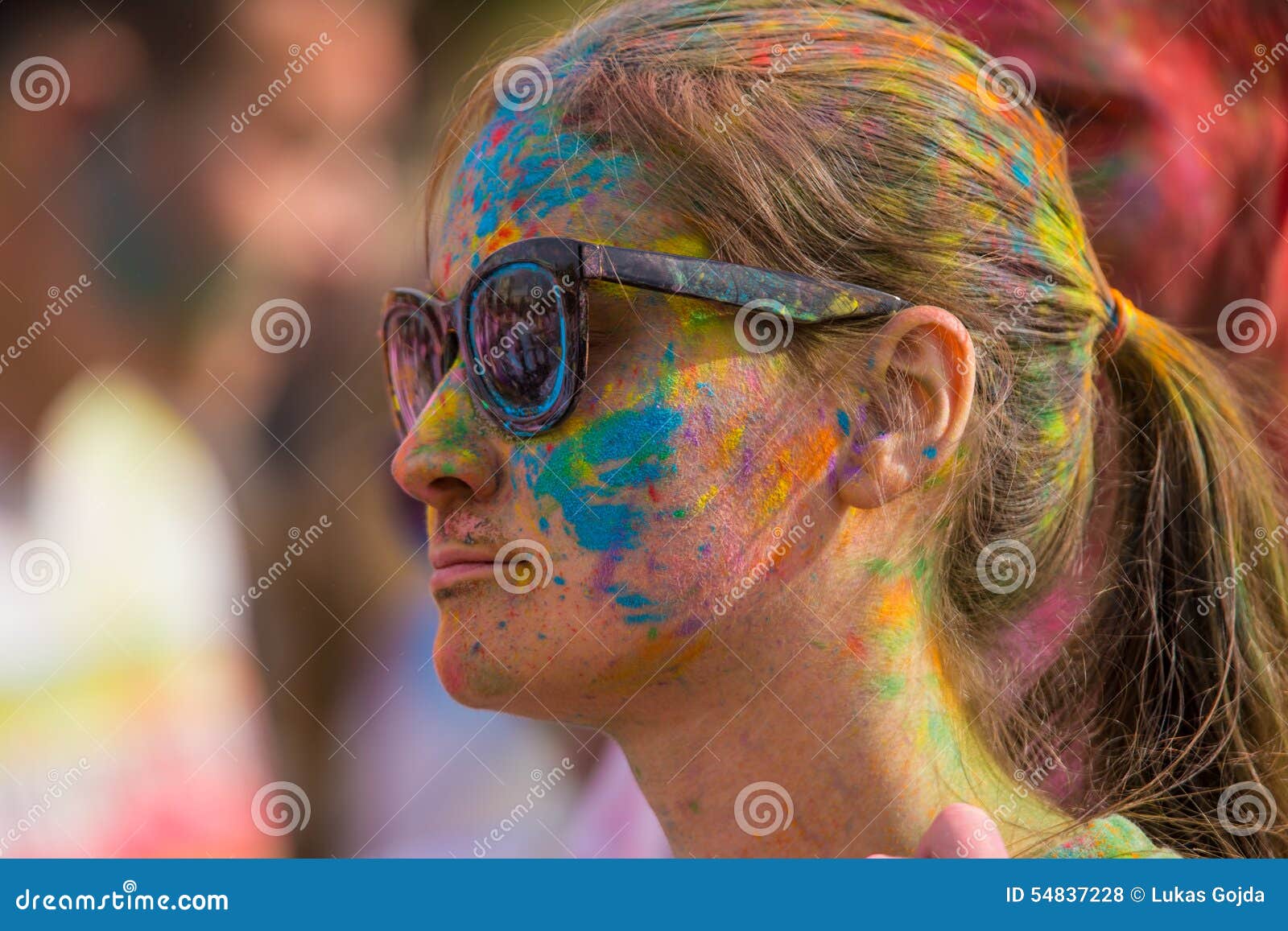 Close-up of Color Powder Marathon Editorial Stock Photo - Image of ...