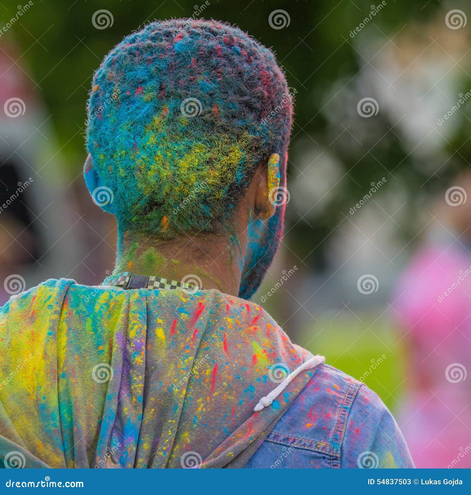 Close-up of Color Powder Marathon Editorial Stock Photo - Image of male ...
