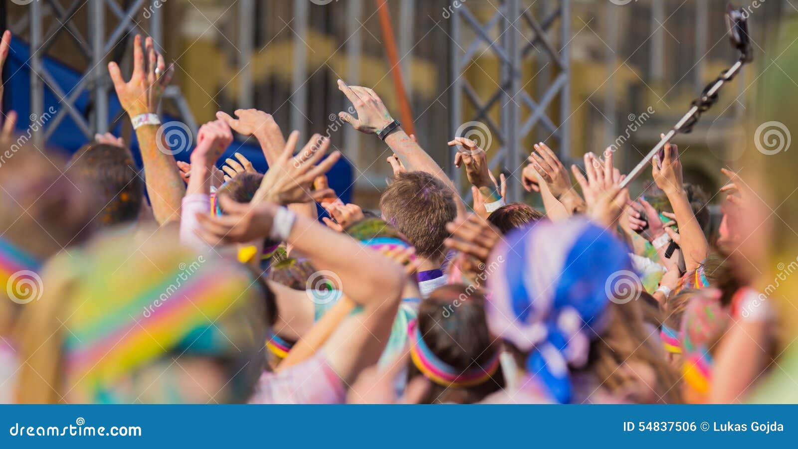 Close-up of Color Powder Marathon Editorial Photo - Image of compete ...