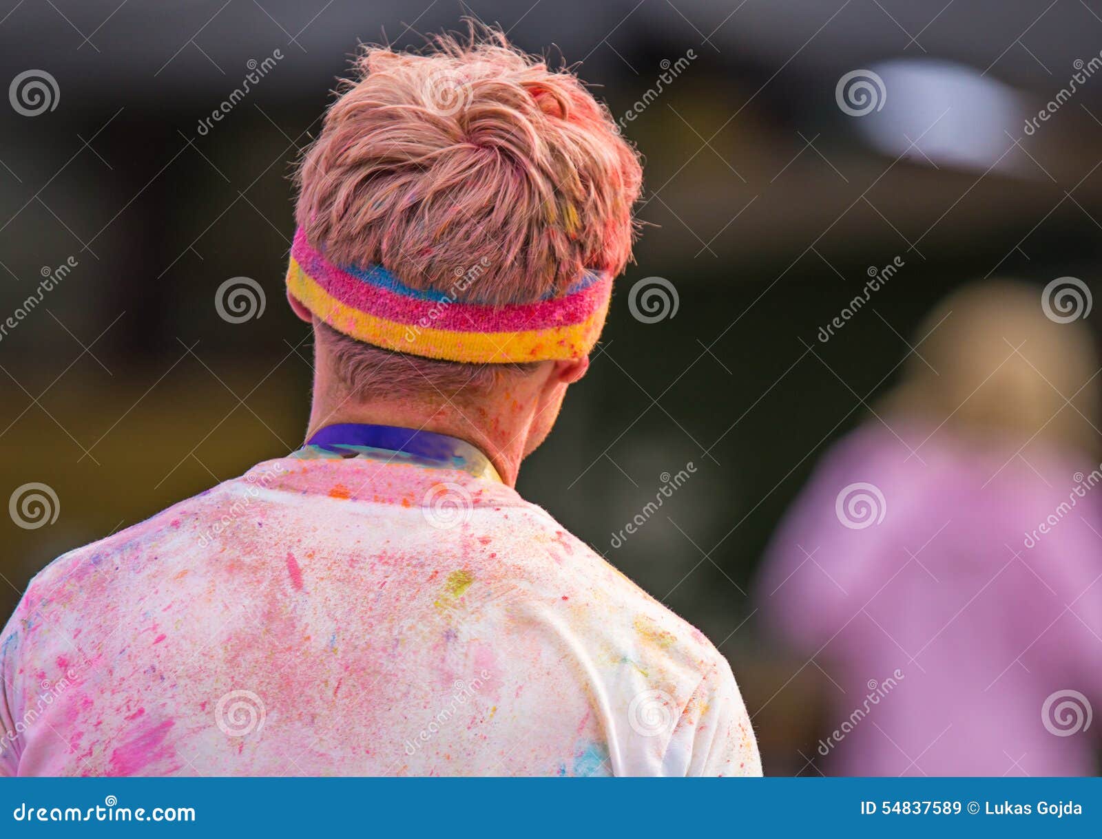 Close-up of Color Powder Marathon Editorial Stock Image - Image of dust ...