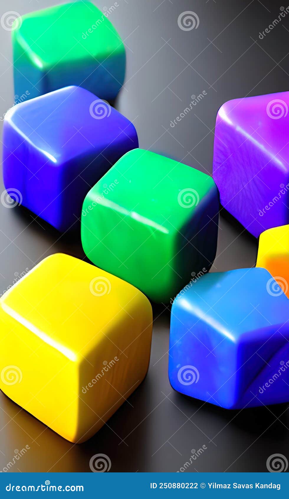 Colored Cubes on Background Stock Illustration - Illustration of ...