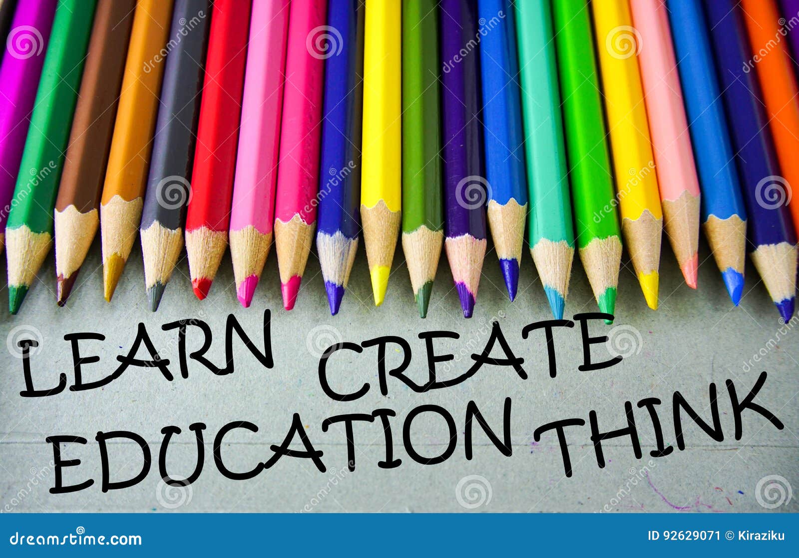 Close Up Colored Pencil Writing with LEARN CREATE EDUCATION THINK ...