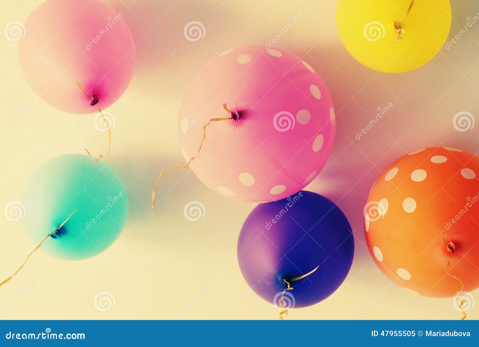 Close Up of Colorful Balloons Stock Image - Image of home, love: 47955505
