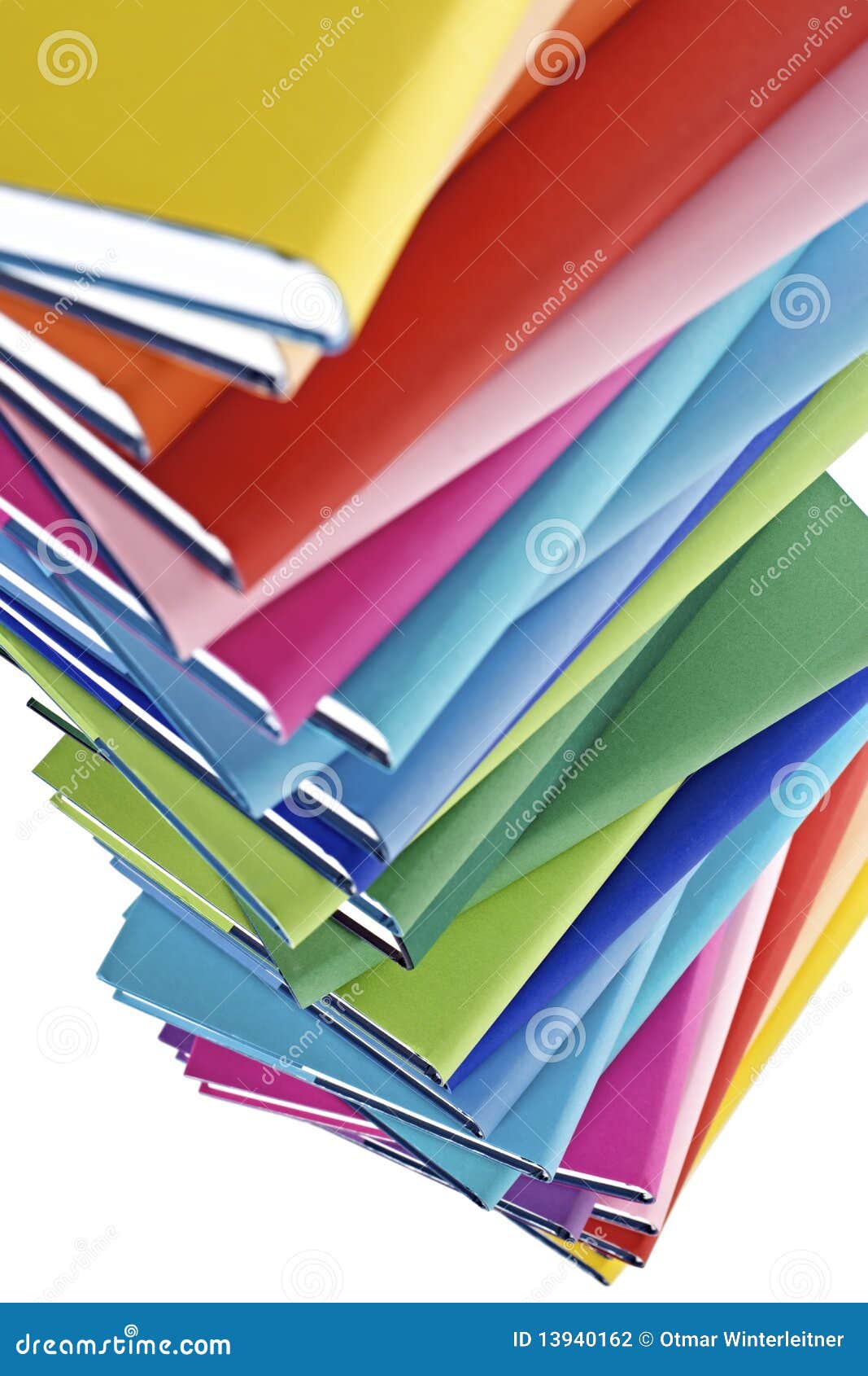 Close-up of Colorful Books Stack Stock Photo - Image of cyan, deck ...