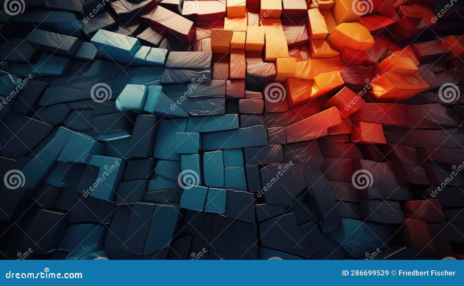 A Close Up of a Colorful Broken Plastic Pieces in Mosaic Pattern ...