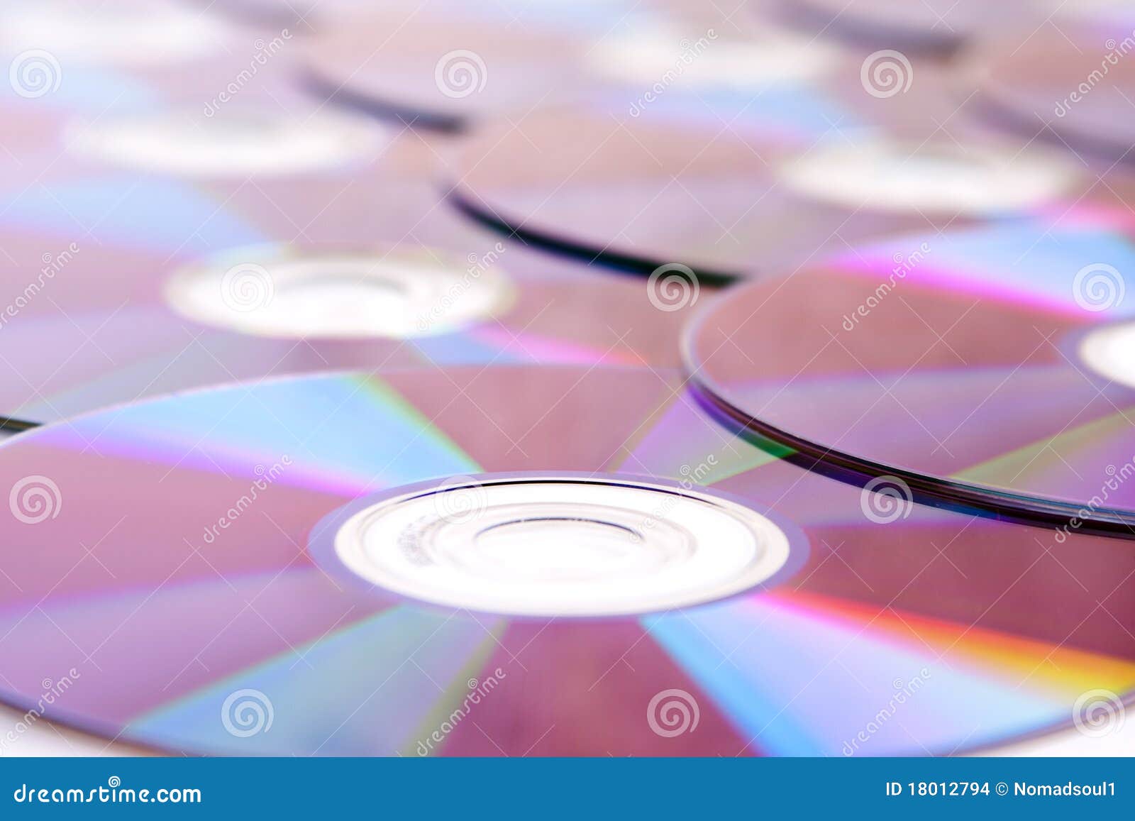 Close-up of colorful CDs stock photo. Image of data, equipment - 18012794
