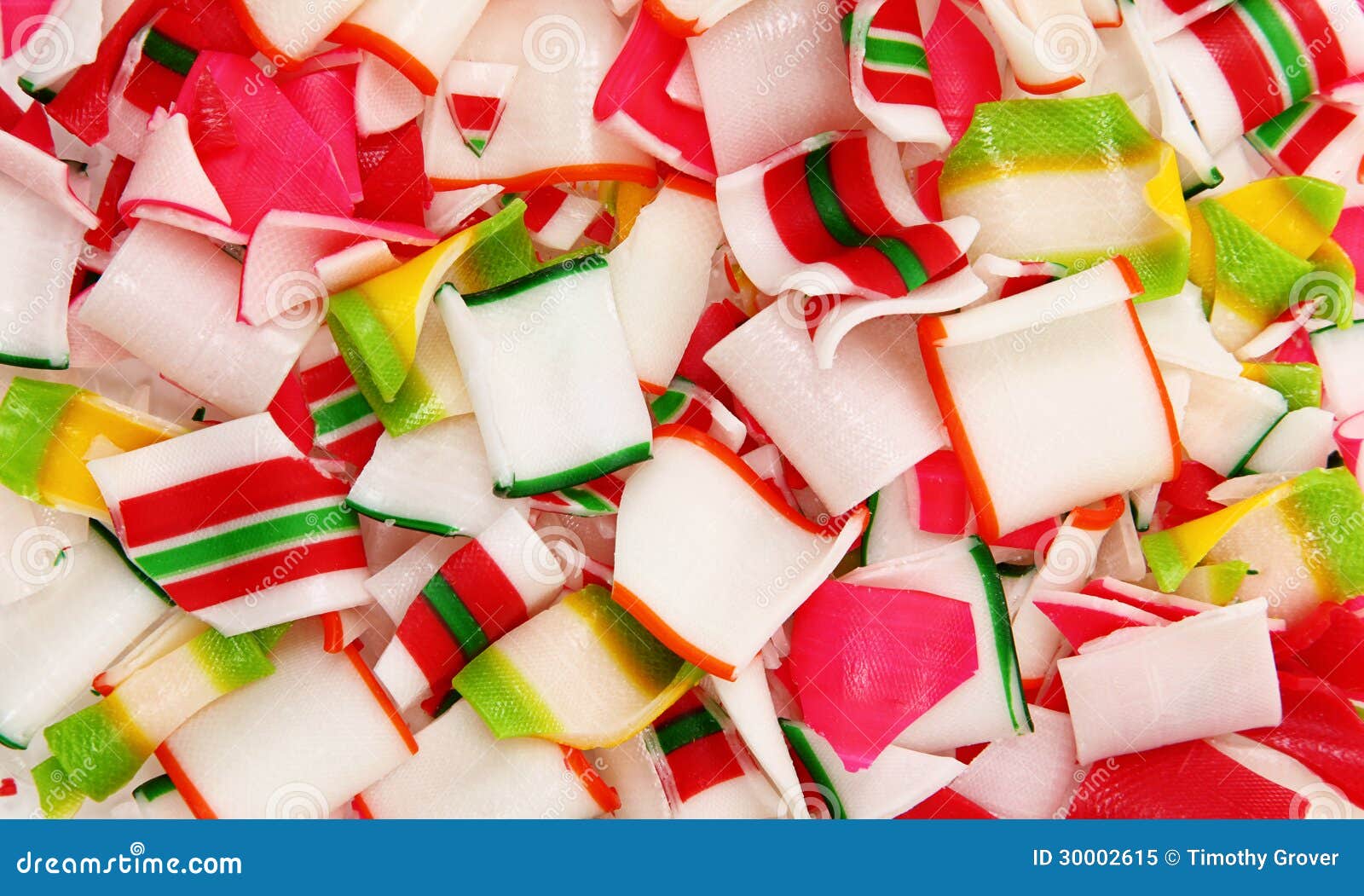 Close Up Of Crushed Ribbon Candy Royalty Free Stock Photo - Image: 30002615