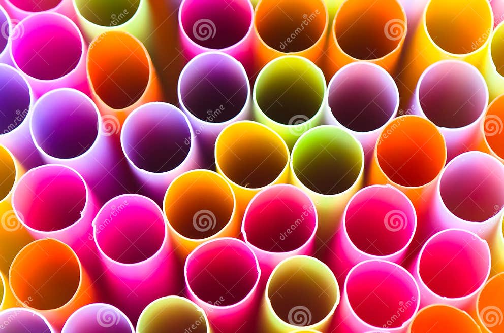 Close Up Colorful of Drinking Straw Background Stock Image - Image of ...