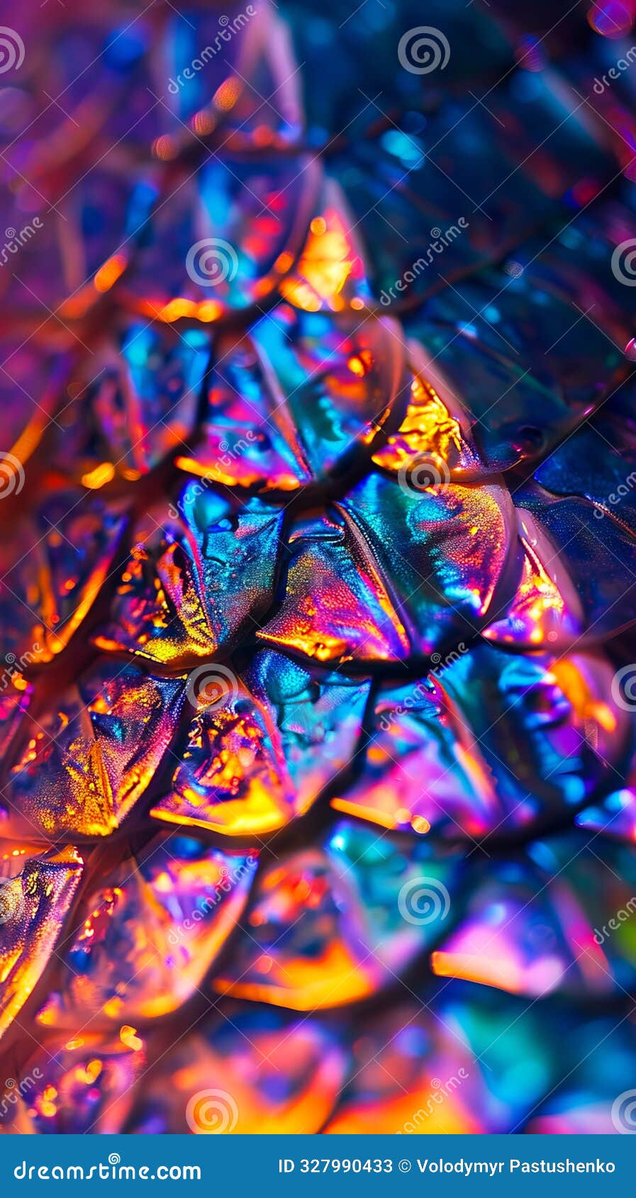A Close Up of Colorful Fish Scales Stock Image - Image of color ...