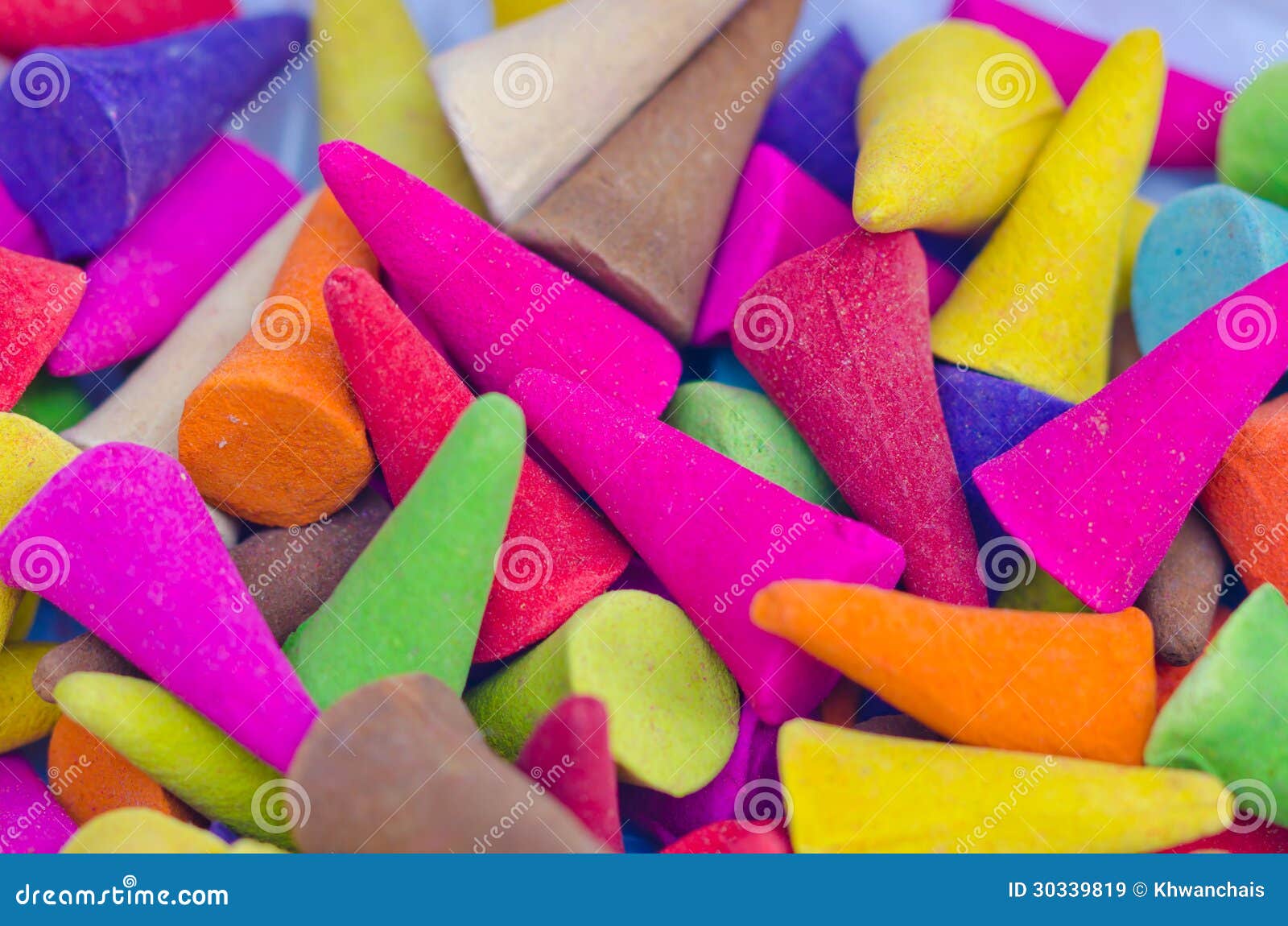 Close Up of Colorful Incense Stock Image - Image of odor, aroma: 30339819