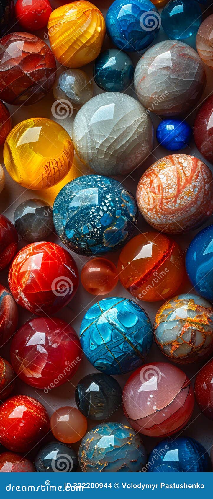 A Close Up of Colorful Marbles Stock Photo - Image of colors, bead ...